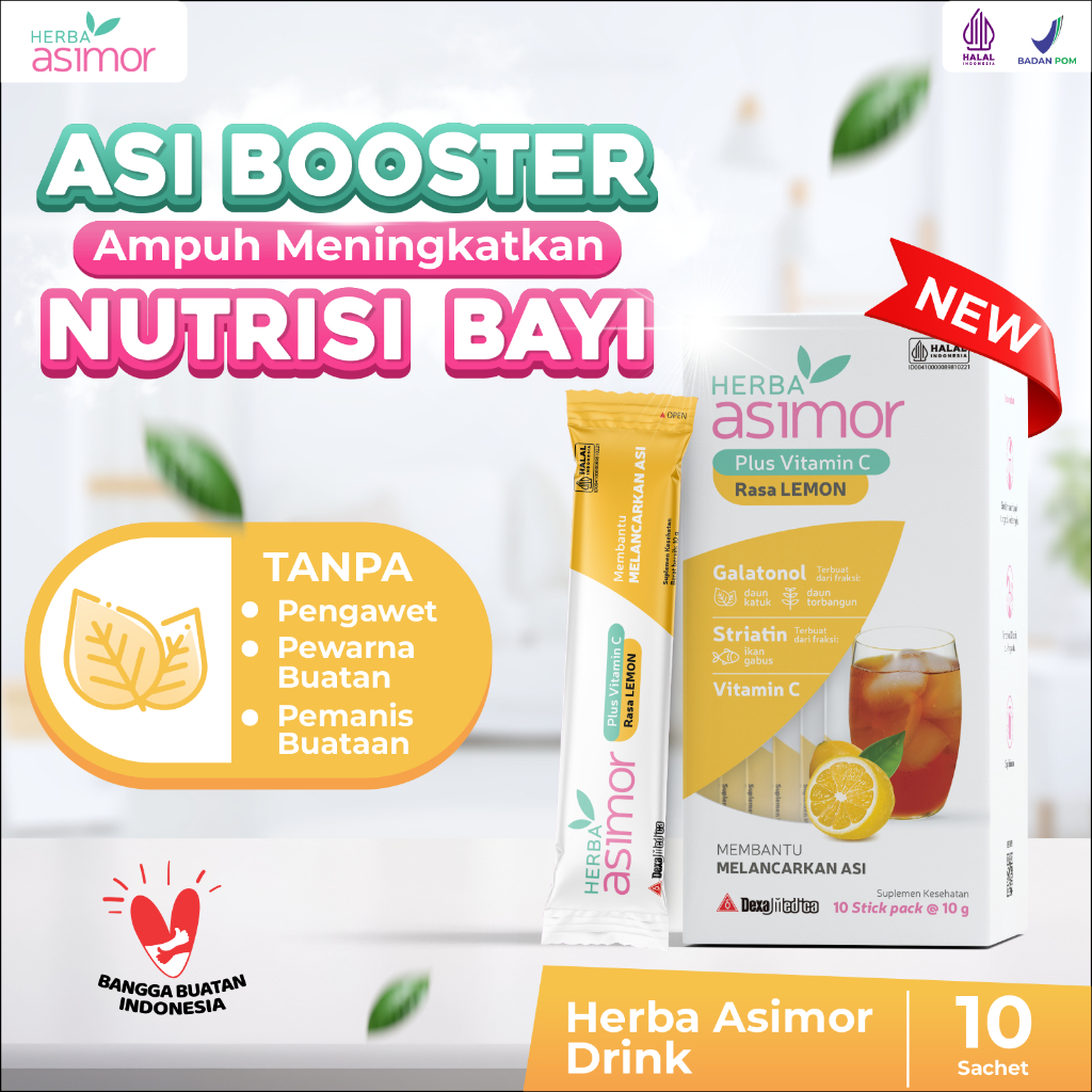 Jual Herba Asimor Drink Minuman ASI Booster Pelancar ASI Rasa Lemon 1 ...