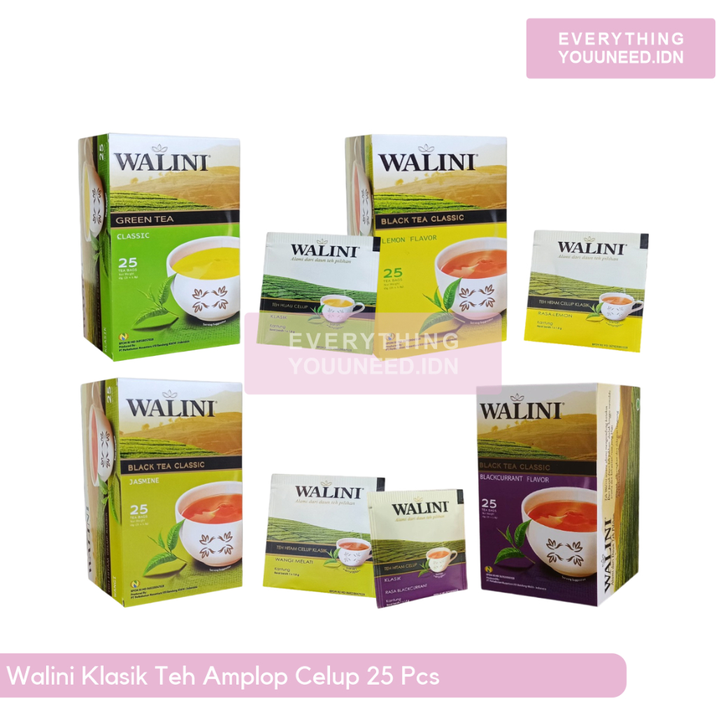 Jual Teh Walini Klasik 25 Bags Amplop All Varian | Shopee Indonesia