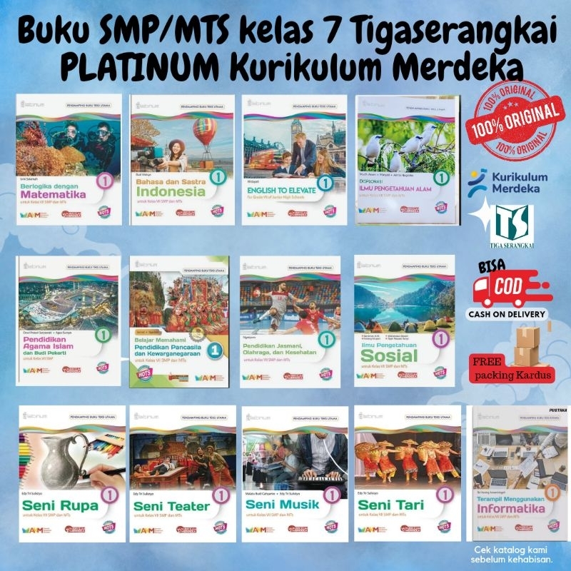 Jual Buku SMP Kelas 7 Kurikulum Merdeka Tiga Serangkai Platinum ...