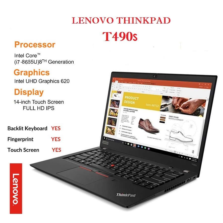 Jual Laptop Lenovo Thinkpad T490S i7 8th Touchscreen Ram 16gb/1TB Ssd ...