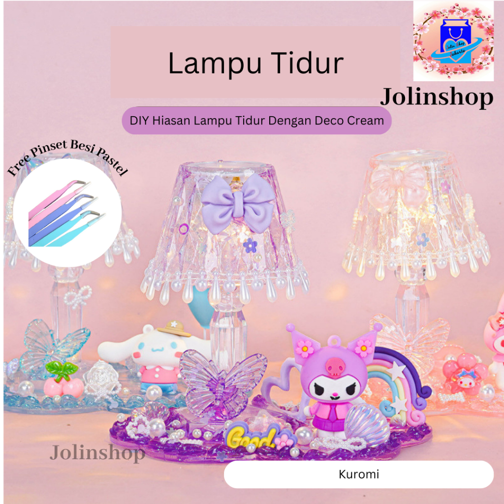 Jual Lampu Tidur DIY Hiasan Lampu Satu Set dengan Deco Cream Clay Spuit ...