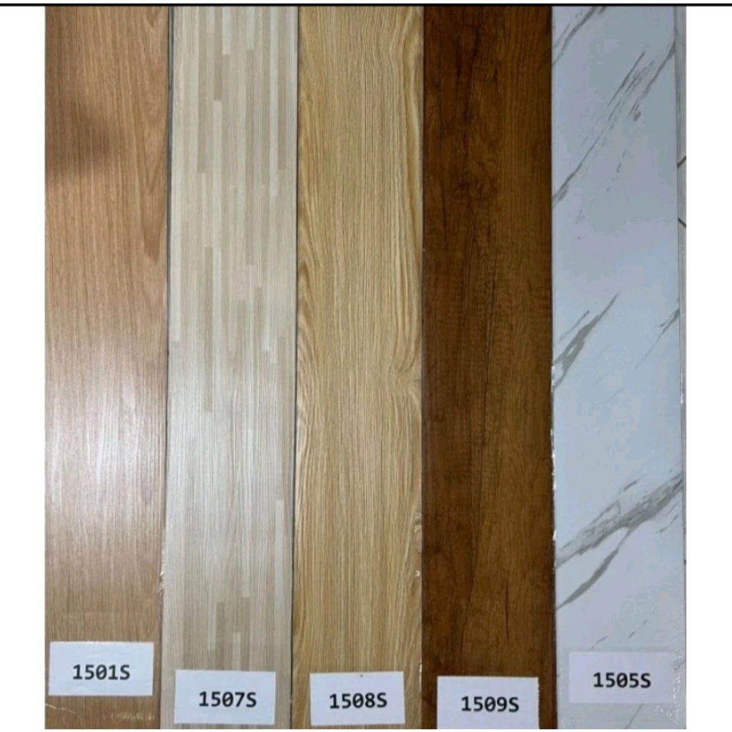 Jual Sticker Lantai Vinyl Kayu Ukuran 91.4cm x 15.2cm ketebalan 2mm ...