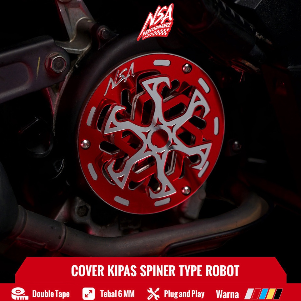 Jual KODE W48L NSA SPINER COVER KIPAS TYPE ROBOT SPINNER Beat Scoopy ...