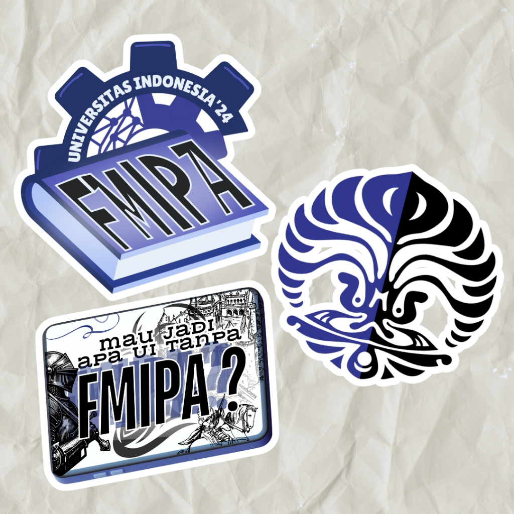 Jual STIKER MAKARA FAKULTAS UI LENGKAP SEMUA FAKULTAS UNIVERSITAS ...