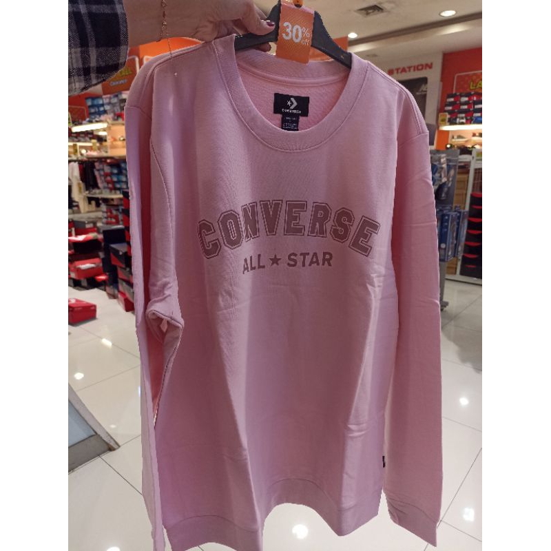 Jual sweater converse pinkk SIZE M (GENDER FREE) | Shopee Indonesia