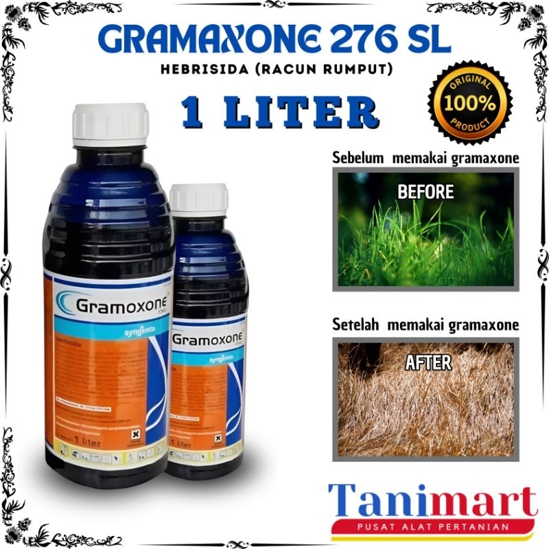Jual GRAMOXONE 276 SL / HERBISIDA GRAMAXONE / RACUN RUMPUT / OBAT ...
