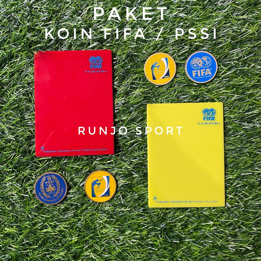 Jual PAKET Kartu Wasit dan Koin Tos Wasit FIFA PSSI Premium untuk Sepak ...