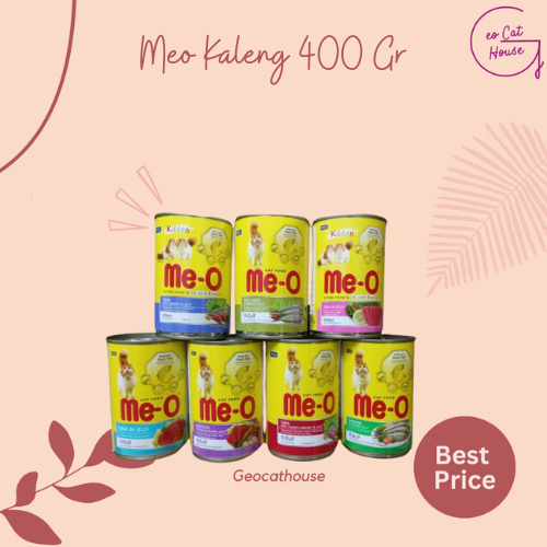 Jual Meo Me-O 400 gr makanan basah Wet Food Kucing Berbagai Rasa ...