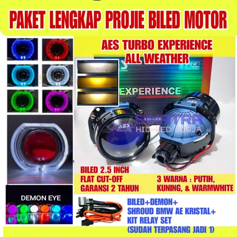 Jual Paket Projie AES Turbo SE 3 Warna Komplit Untuk Motor | Shopee ...