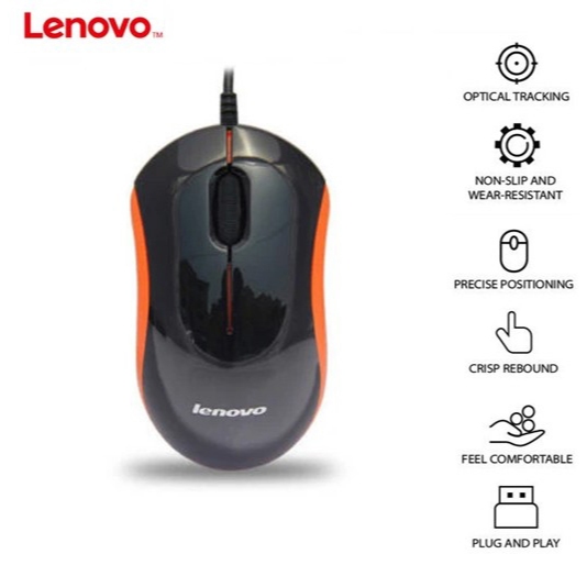 Jual Mouse USB Lenovo M100 Mini Optical Mouse | Shopee Indonesia
