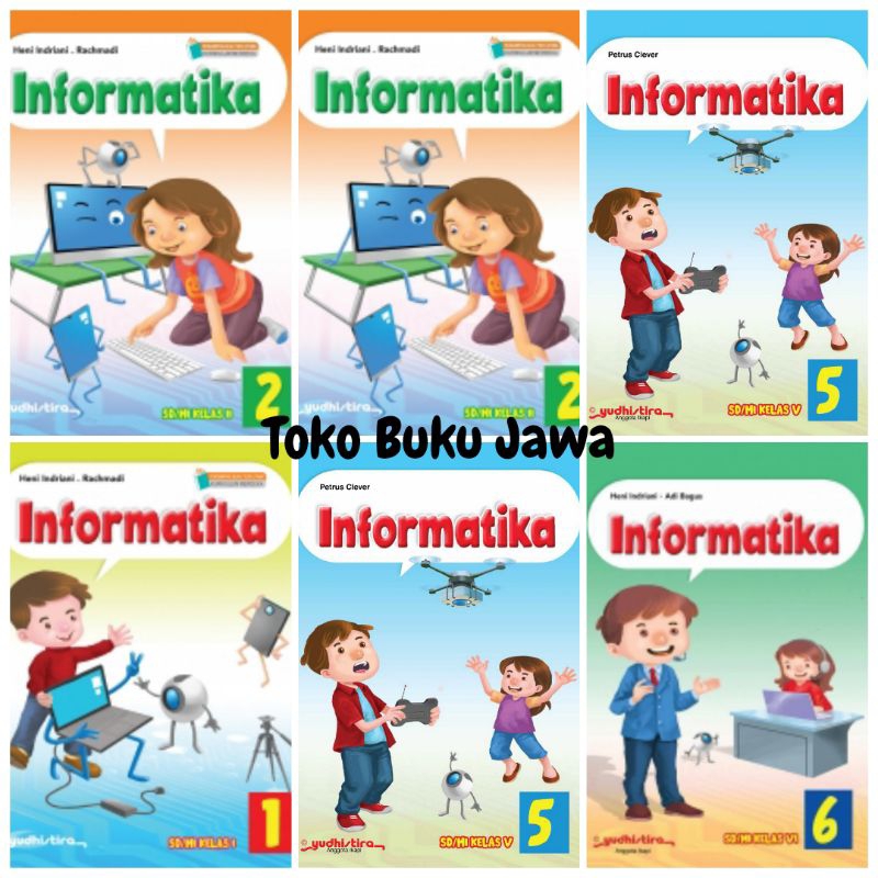 Jual ORI Buku SD Informatika Kelas 1 2 3 4 5 6 Yudhistira Kurikulum ...