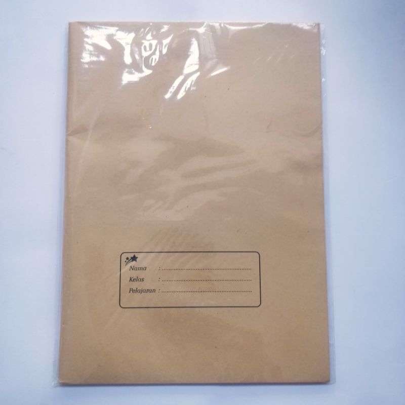 Jual Sampul Buku Kertas / Sampul coklat per pak isi 20 lembar | Shopee ...