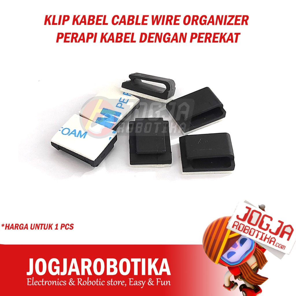 Jual KLIP KABEL CABLE WIRE ORGANIZER PERAPI KABEL DENGAN PEREKAT ...