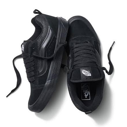 Jual Vans Knu Skool True Full black Sneakers Pria Wanita/Sepatu Vans ...