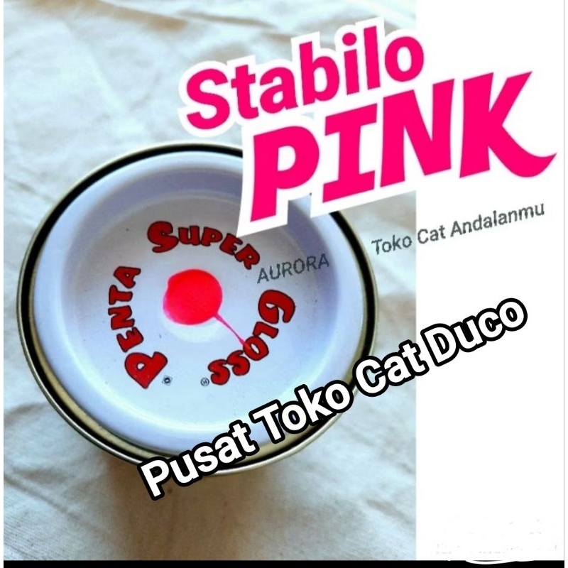 Jual Cat Penta Stabilo Pink 200ml cat duco merah muda | Shopee Indonesia