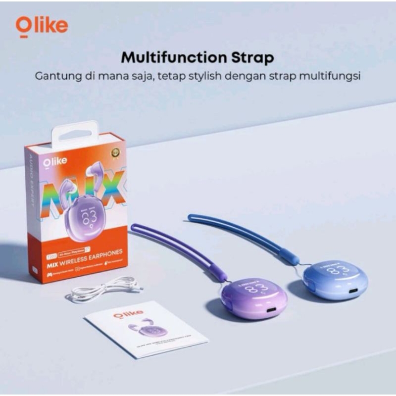 Jual Olike Mix T203 Wireless earphone HD Immersive Audio & Bass Max ...