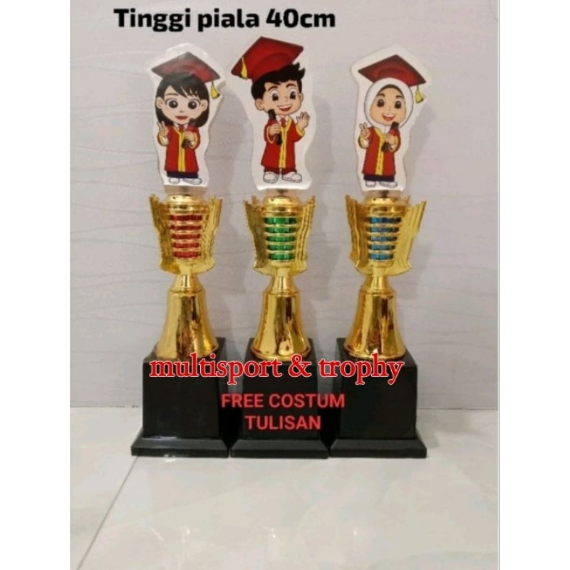 Jual Trophy Piala Custom Tulisan Murah Wisuda Model Pagoda Besar ( 1 ...