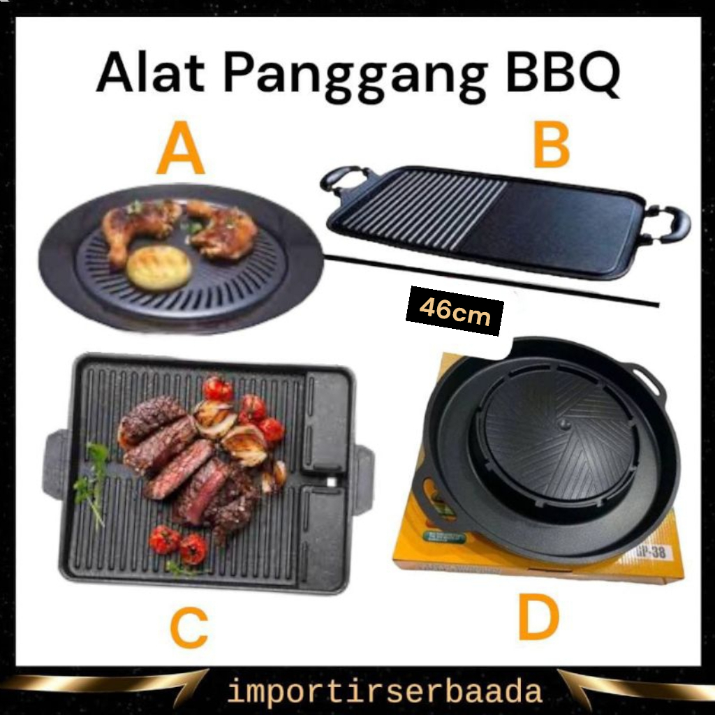 Jual IMP- Panci BBQ / Grill Pan Yakiniku / Bulgogi Pan 2in1 BBQ dan ...