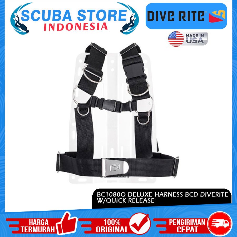 Jual BC1080Q Deluxe Harness Diverite w/Quick Release BCD Dive Rite ...