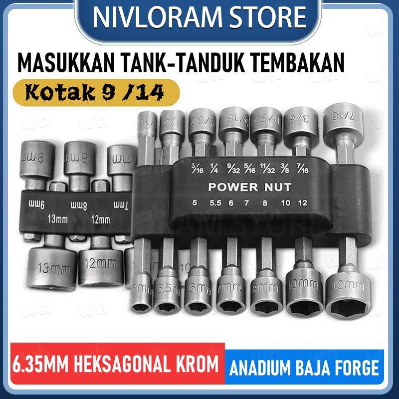 Jual MATA BOR ROOFING ADAPTER SOCKET - MAGNETIC NUT - BAUT KUNCI KEPALA ...