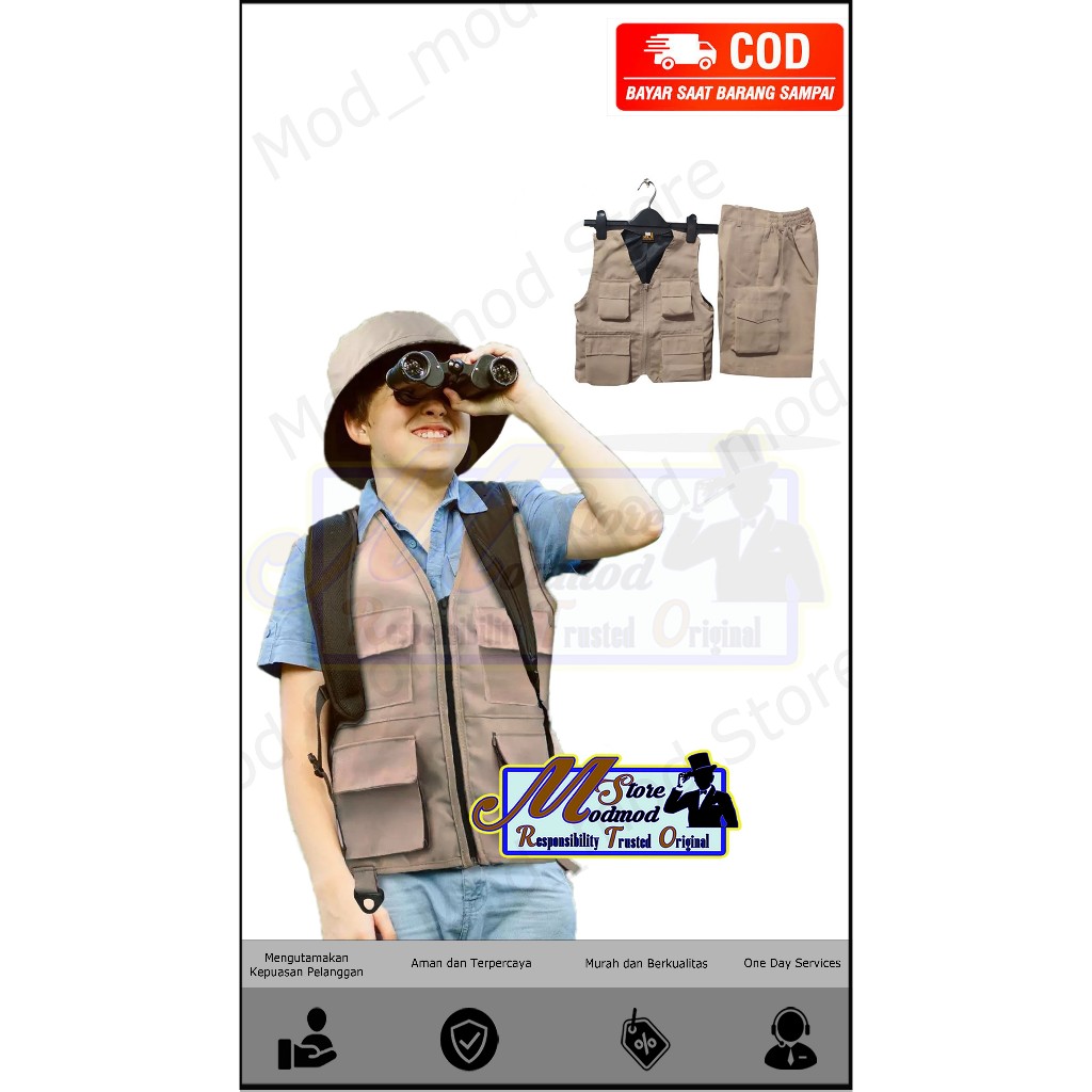 Jual ROMPI ANAK SAFARI PREMIUM / SAFARI SET ZOO / STELAN ROMPI ANAK ...