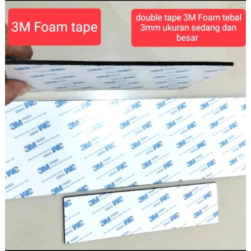 Jual double tape foam busa double tape 3M 5cm x 10cm | Shopee Indonesia