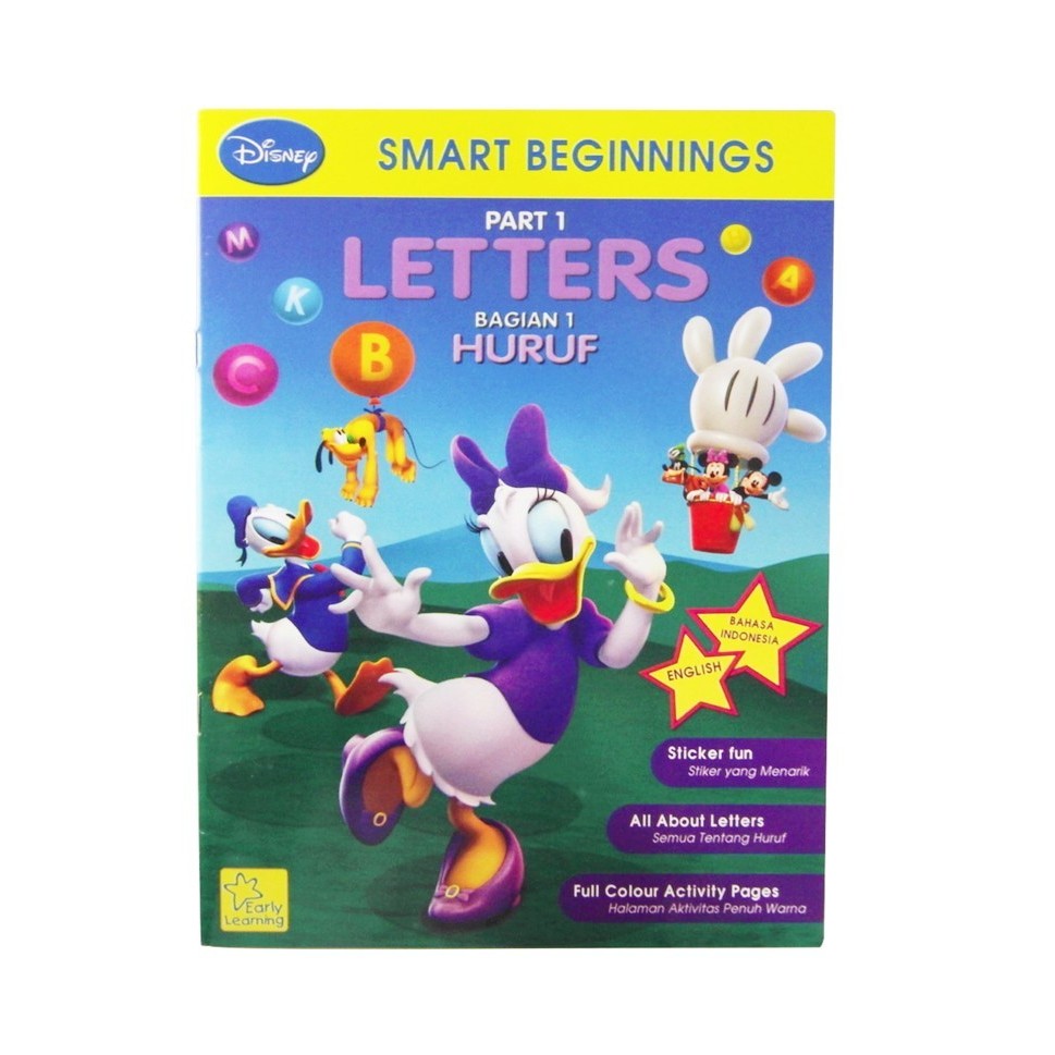 Jual Buku Tracing Menulis Anak Disney Smart Beginnings Part 1 Letter Huruf | Shopee Indonesia