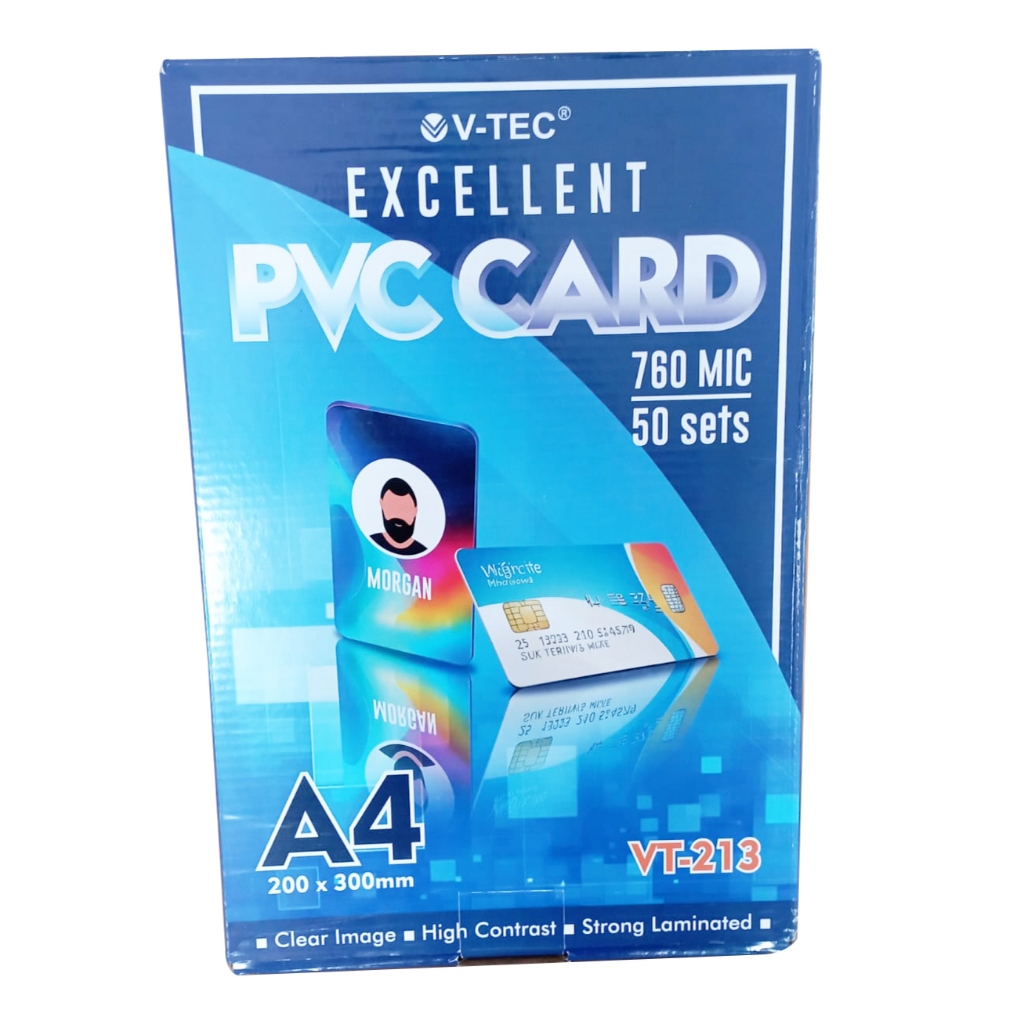 Jual PVC ID CARD V-TEC A4 200x300mm | Shopee Indonesia