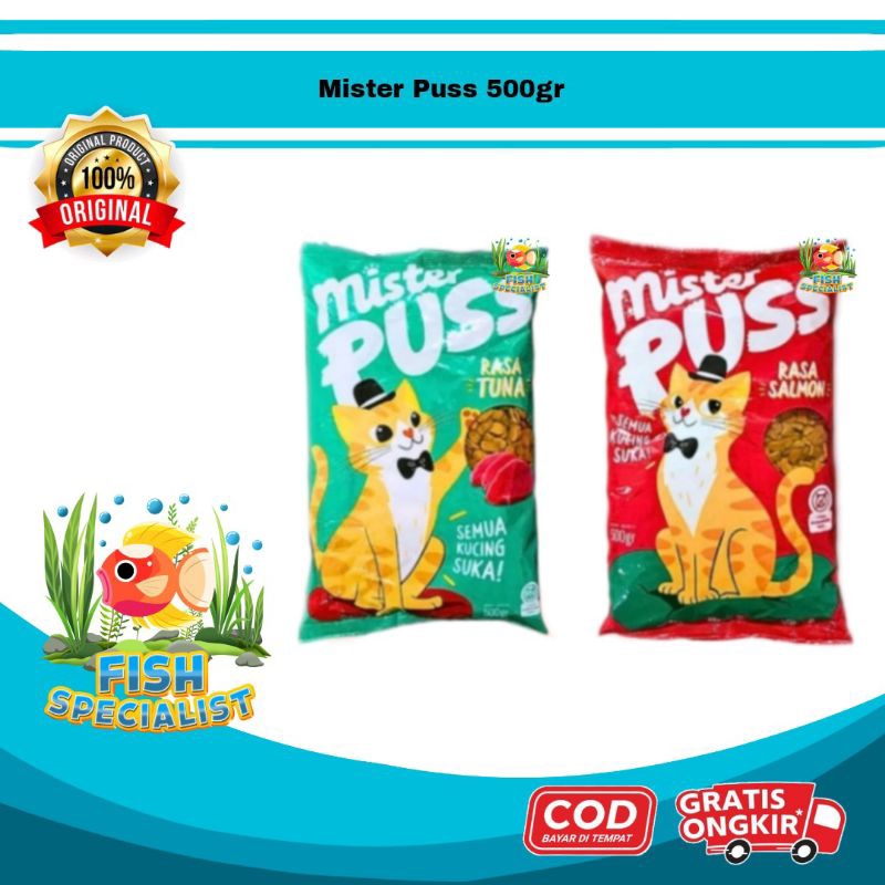 Jual MISTER PUSS ADULT 500gram MR Pus Makanan Kucing Kering Dry Food ...