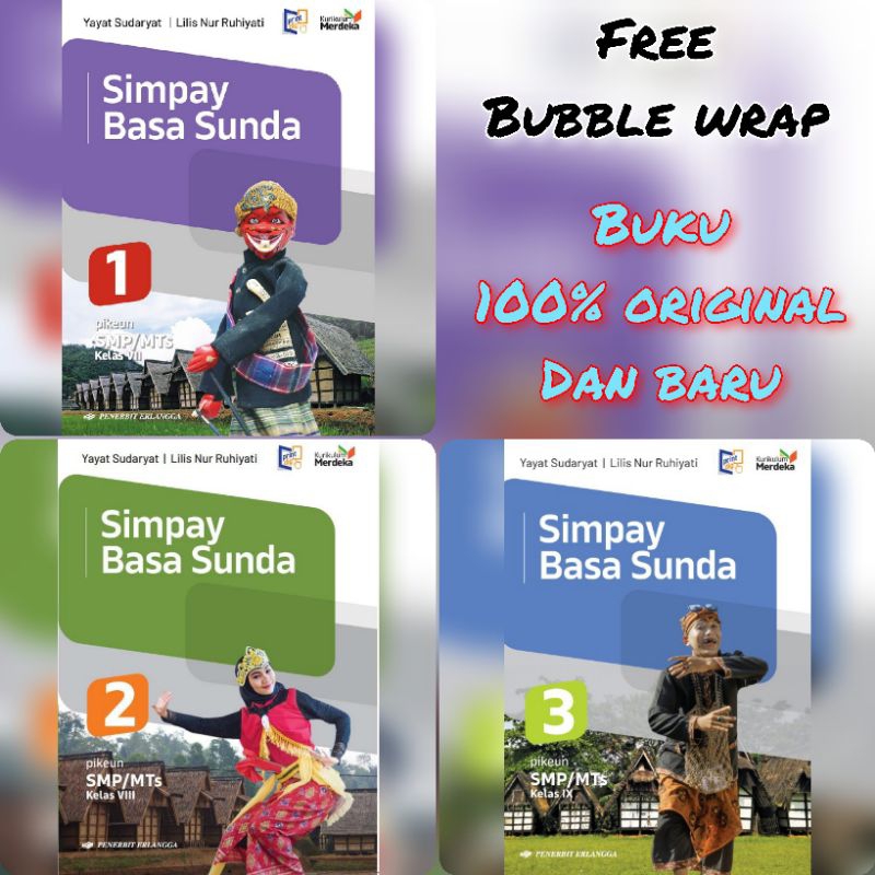 Jual SIMPAY BASA SUNDA SMP/MTS KELAS 7.8.9 KURIKULUM MERDEKA ERLANGGA ...
