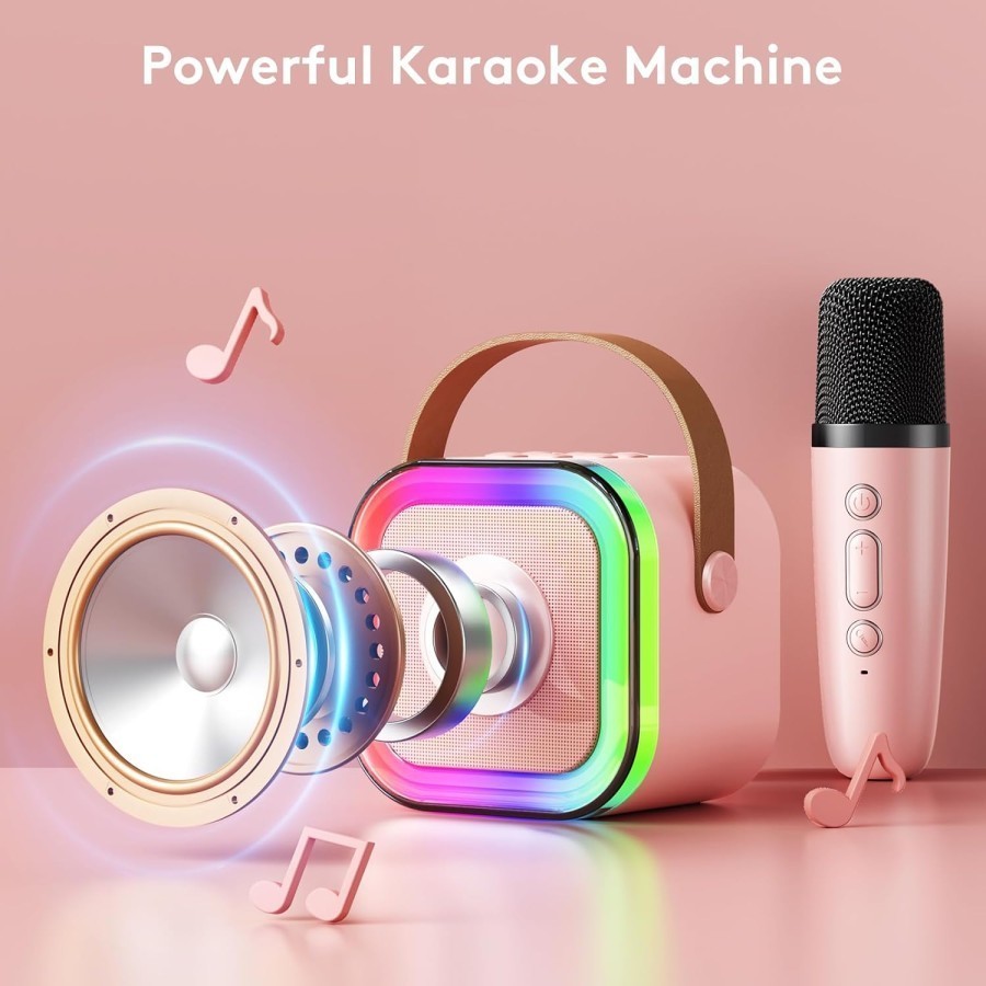 Jual Speaker bluetooth 2 mic 1 mic 1 set karaoke speaker ktv Cute ...
