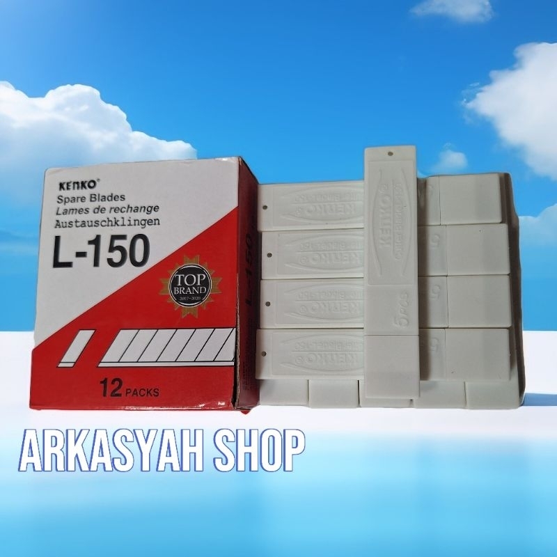 Jual (10 TUBE) ISI CUTTER KENKO L 150 (CUTTER KERTAS CUTTER SERBAGUNA ...