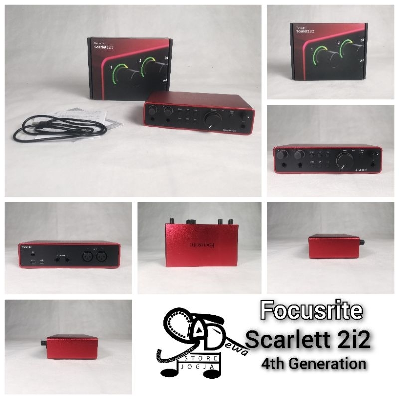 Jual FOCUSRITE SCARLETT 2I2 4TH GEN SCARLET GENERASI 4 SOUNDCARD SOUND ...