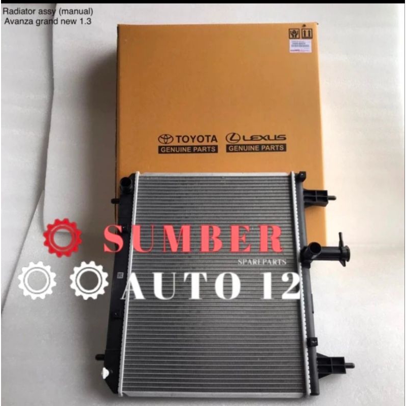 Jual Radiator Assy Toyota Avanza Grand New 1.3 1300CC Manual Asli ...