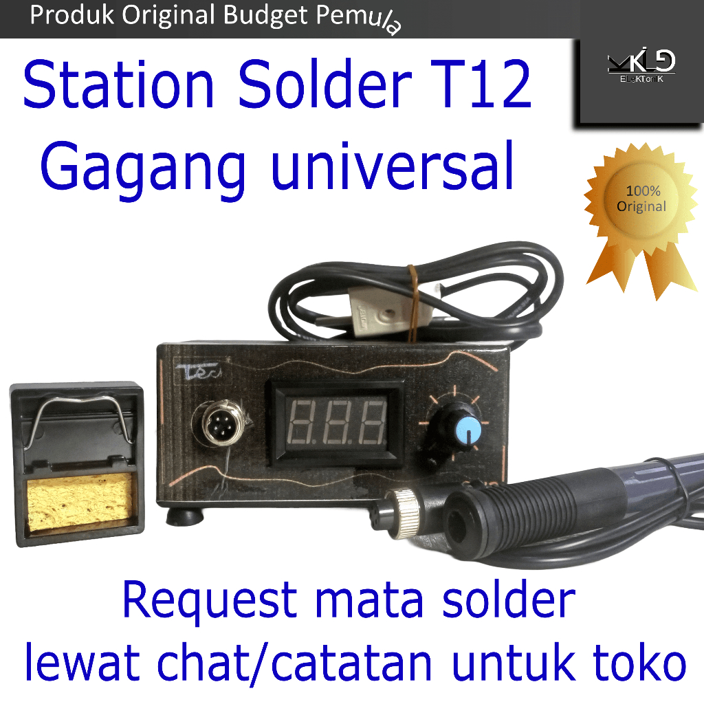 Jual Solder Station T12 Box Solder Solder set dan Tatakan Solder 3 in 1 ...
