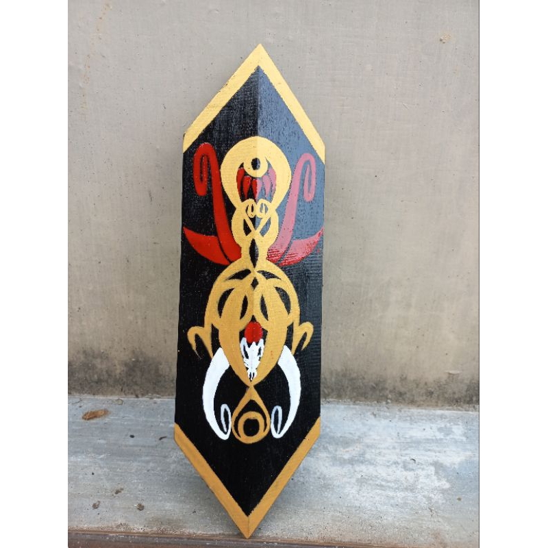 Jual Perisai tameng telabang hias motif dayak | Shopee Indonesia