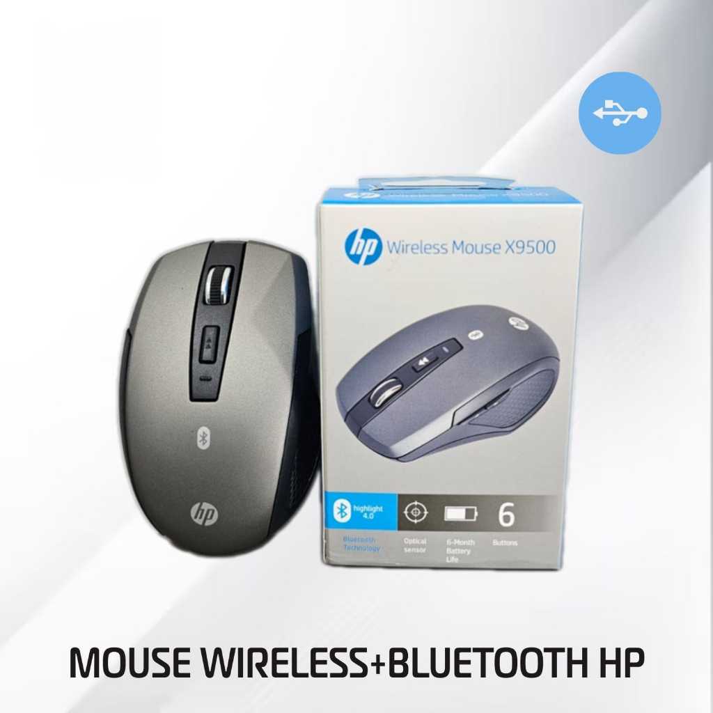 Jual Mouse Bluetooth HP X9500/Mouse HP/Mouse Wireless | Shopee Indonesia