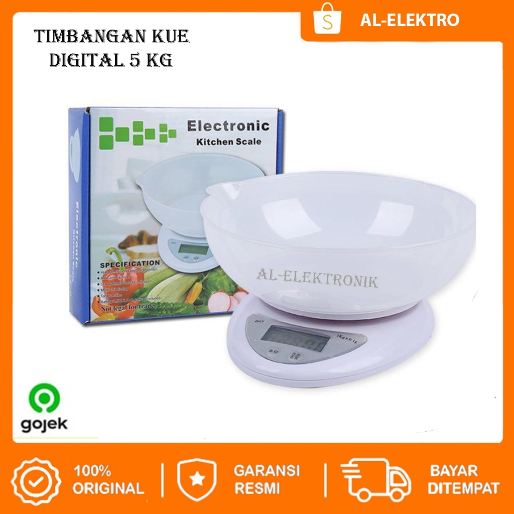 Jual TIMBANGAN DIGITAL MANGKOK Mangkuk / Timbangan Kue Digital Electronic 5 kg | Shopee Indonesia