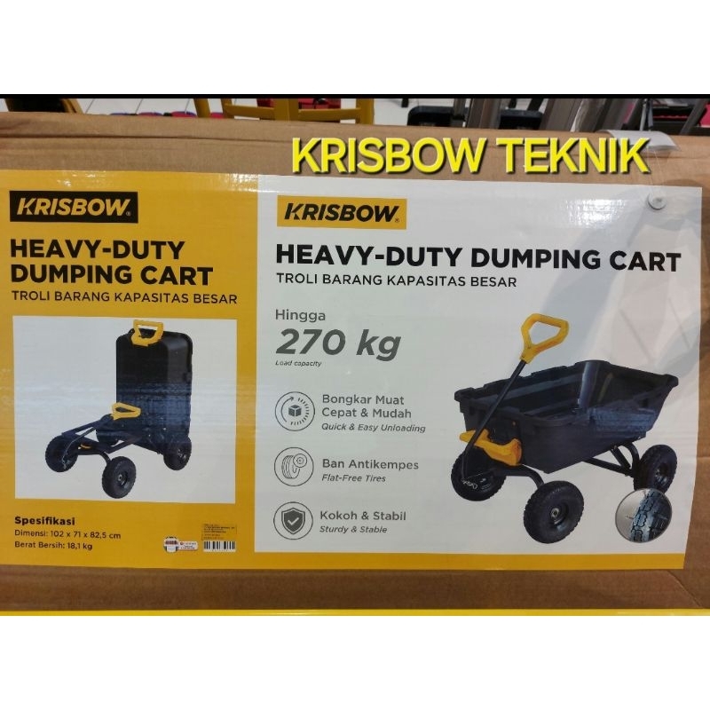 Jual krisbow troli trolley bak keranjang dumping cart heavy duty ...