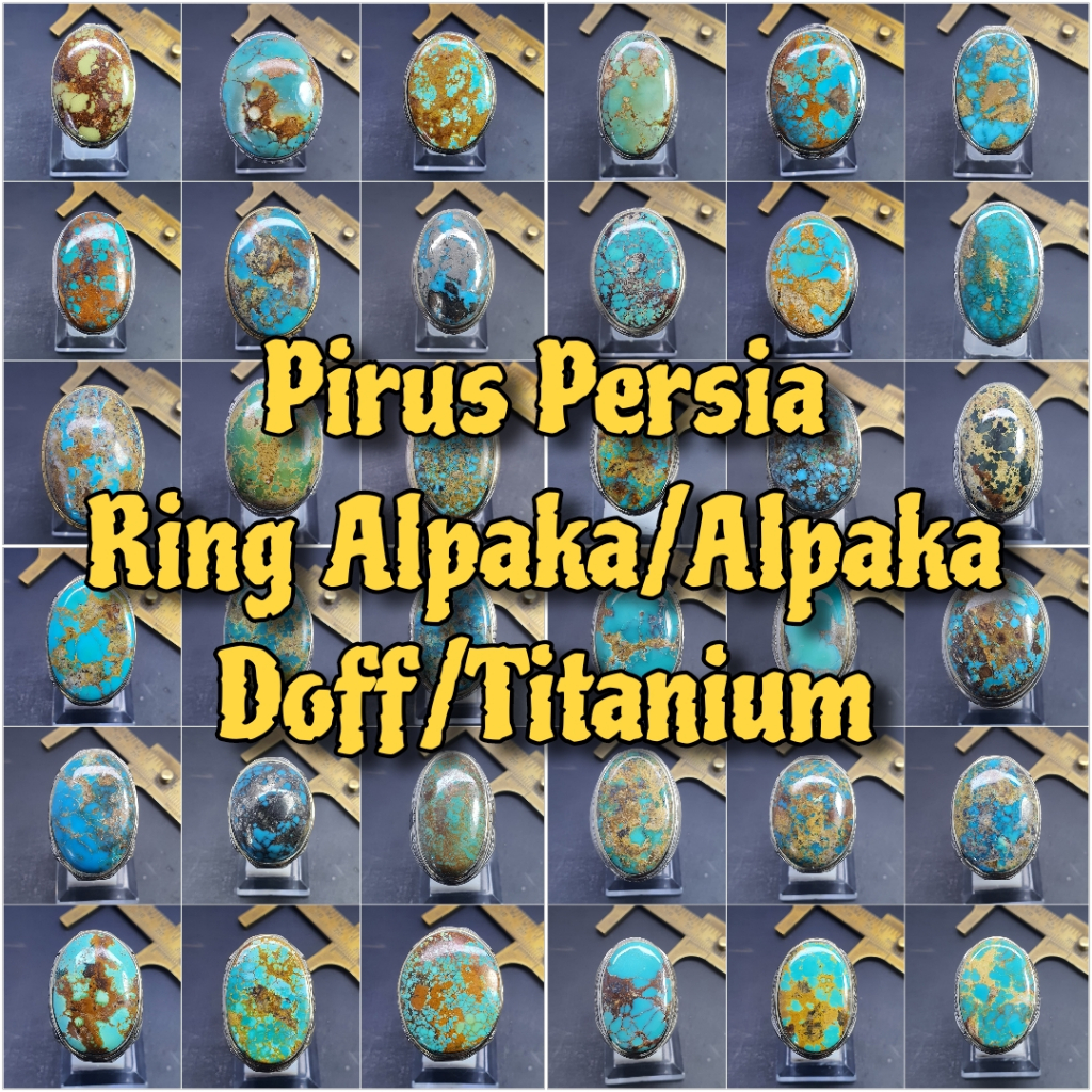 Jual Cincin Pirus Persia Ring Alpaka/Alpaka Doff/Titanium (D) | Shopee ...