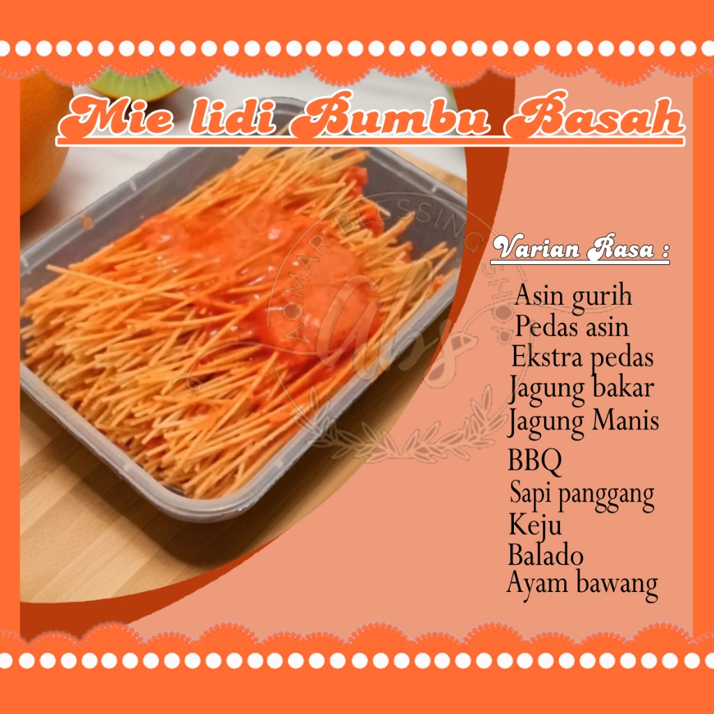 Jual mie lidi bumbu basah box 500ml / Milidi snack bumbu basah box ...