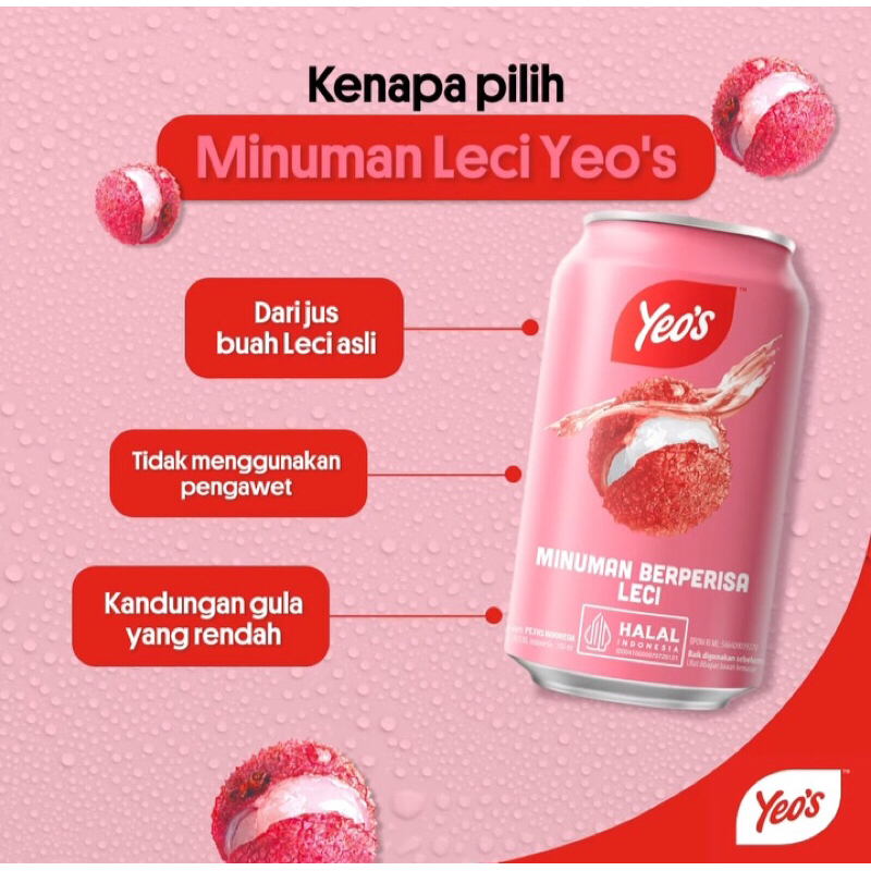Jual yeos leci can 300 ml (lychee) 1 kaleng | Shopee Indonesia