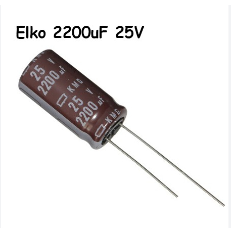 Jual Kapasitor Capacitor ELCO Polar 2200uf 25v 2200 uf 25 V 2200 mikro ...