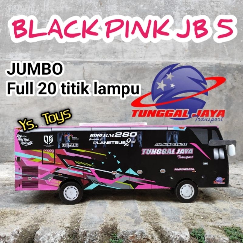 Jual BLACK PINK JB5 BUS BASURI TELOLET TUNGGAL JAYA BIS MINIATUR ...