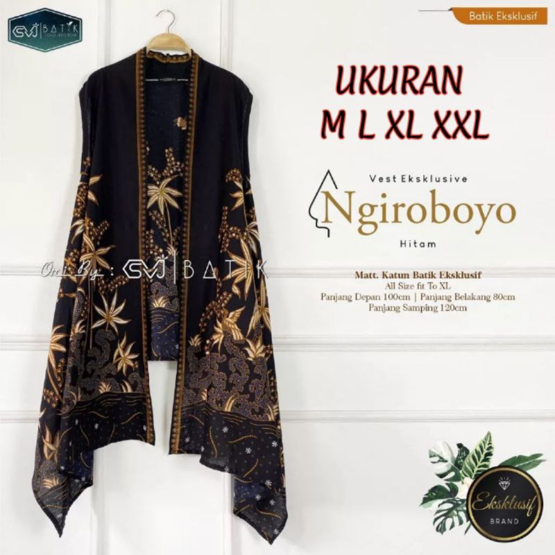 Jual VEST BATIK MODERN JUMBO VEST BATIK TERBARU JUMBO | Shopee Indonesia
