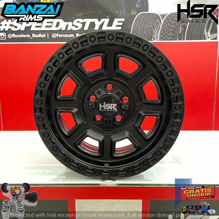 Jual Velg Racing Offroad Ring 15 Untuk Mobil Rush Terios Innova Xpander dll Pelak Hsr Xts02 R 15 ...