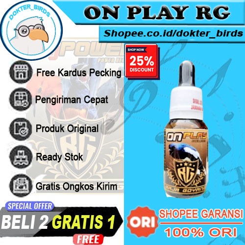 Jual ON PLAY RG Vitamin Kacer Cepat Gacor, Ngobra, Bongkar Isian ...