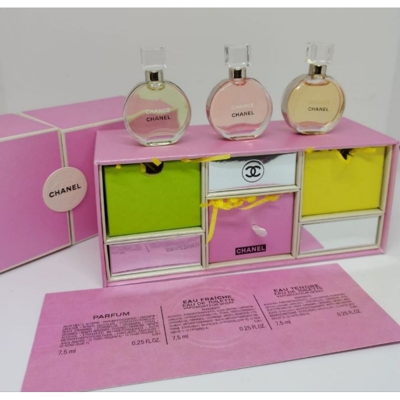Jual CHANEL Chance Miniature Perfume Set - Limited Edition. | Shopee ...