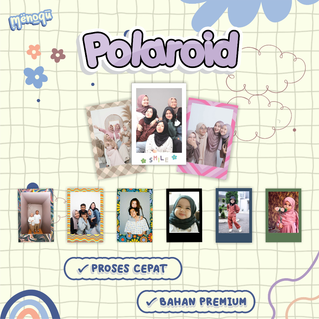 Jual [ PAKET 100 PCS ] POLAROID / POLAROID MOTIF / CETAK FOTO POLAROID ...