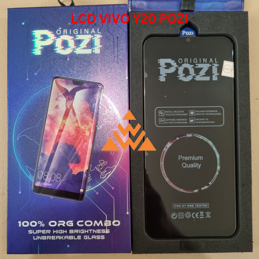 Jual Pozi ~ LCD Touchscreen Vivo Y20/Y12S/Y20S/Y15S Black Premium Quality | Shopee Indonesia